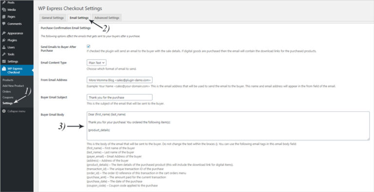 Email Merge Tags for the WP Express Checkout Plugin - WP Express Checkout